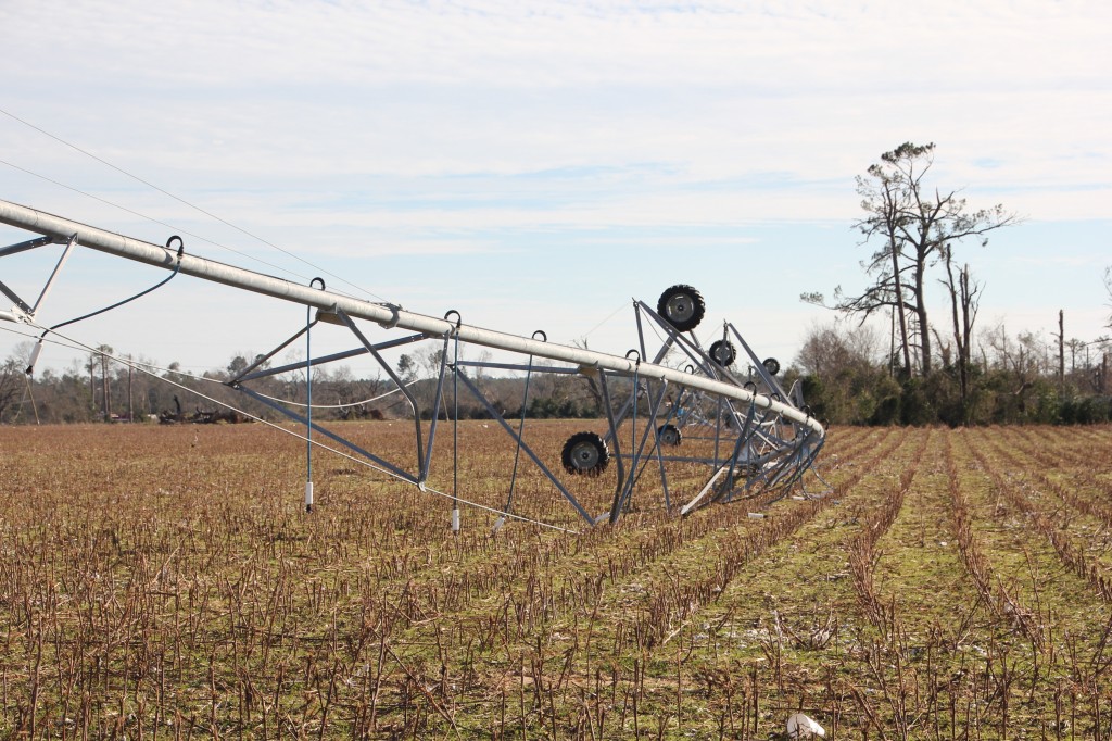 Damaged irrigation pivots leave farmers without key farming tools